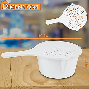 Home-X Microwave Cooking Pot with Strainer Lid - Microwave Steamer for Vegetables with Perforated Lid and Pouring Spout - Convenient, BPA-free Microwave Cookware for Macaroni and Vegetables