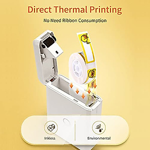 LIUYUNQI Label Maker Machine Mini Pocket Thermal Label Printer All in BT Connect DIY Date Journal Study Sticker