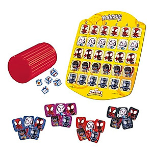 Hasbro Gaming Spidey and His Amazing Friends Yahtzee Jr.Marvel Edition Board Game for Kids, Ages 4 and Up (Amazon Exclusive)