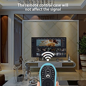 TiVo Stream 4K Remote Case - Silicone, Shockproof, Washable, Glow in Dark Blue