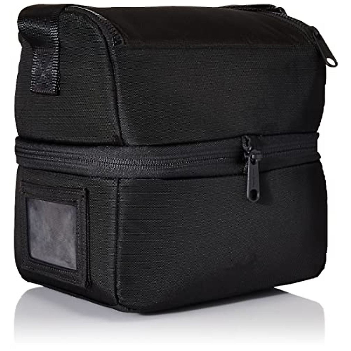 Vera Bradley Women's Recycled Lighten Up ReActive Expandable Lunch Cooler Lunch Bag, Black, One Size