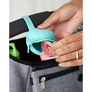 Skip Hop Silicone Pacifier Holder, Grab & Go, Light Teal