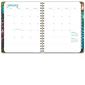 HARDCOVER 2023 Planner: (November 2022 Through December 2023) 8.5"x11" Daily Weekly Monthly Planner Yearly Agenda. Bookmark, Pocket Folder and Sticky Note Set (Black Tree Seasons)