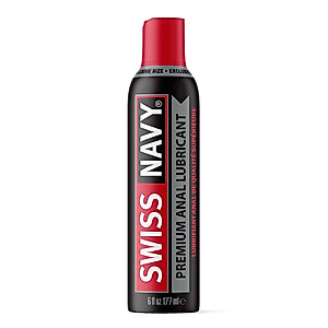 Swiss Navy Premium Silicone Based 6 Ounce Personal Lubricant & Anal Lubricant Gel Latex-Safe Long Lasting Personal Lubrication Lube for Men Woman Couples, Works Underwater Paraben & Glycerin Free