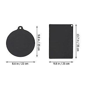 Cabilock 2pcs Induction Cooktop Mat, Silicone Cooktop Protector for Induction Cooker Scratch Protector Mat, Silicone Mat Non Slip Pads for Magnetic Stove, Heat Insulation Mat