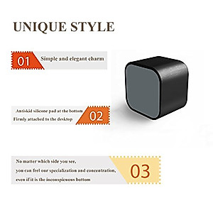 Coideal Metal Pen Stand Holder, Black Mini Aluminum Pen Base Single Hole for Toothbrush Brush, Students and Office