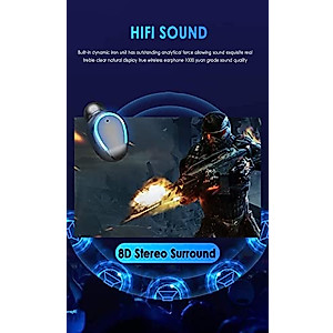 EYEARN Wireless Earbuds, Bluetooth 5.0 Headphones Earphones with Charging Case, in Ear Headset, Stereo Earphones Earbuds for Gym Exercises, Audio Books, Watching TV (This Will be The for