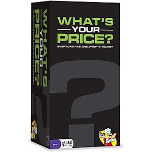 What's Your Price? The Game - Would You Rather Scenarios - 4-10 Player Card Game - Party Games - Family Games - Fun Games - Board Games for Adults & Teens