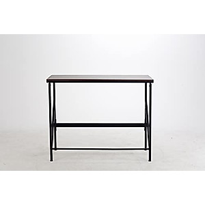 Safco Products Sit/Stand Bi-Level Desk, Walnut/Natural, 48"W x 24"D x 50"H, 1957WL