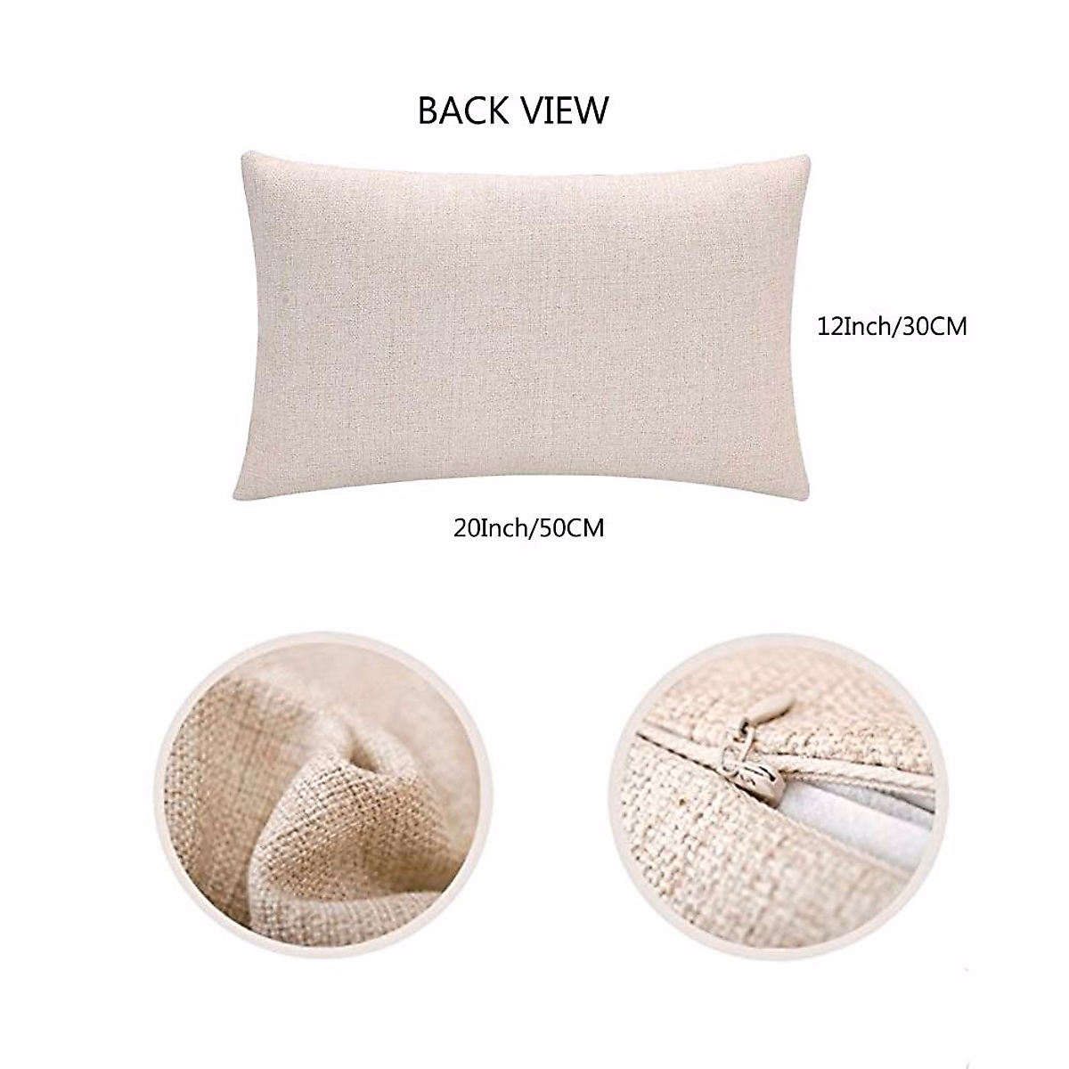 Easternproject I Love Us Throw Pillow Covers Housewarming Family Lover Home Decorative Lumbar Pillow Covers 12x20 Inch Black White