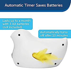 PetSafe Peek-A-Bird - Electronic Toy and Interactive Bird Hunt - Automatic Feather Toy for Bored and Anxious Cats - Kitten Teaser Toy - Automated Toy for Cat Enrichment and Exercise Small