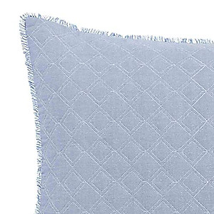 Laura Ashley Mila Throw Pillow, 16x20, Blue