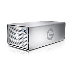 G-Technology 16TB G-RAID with Thunderbolt 2 and USB 3.0, Removable Dual Drive Storage System, Silver - 0G04097-1