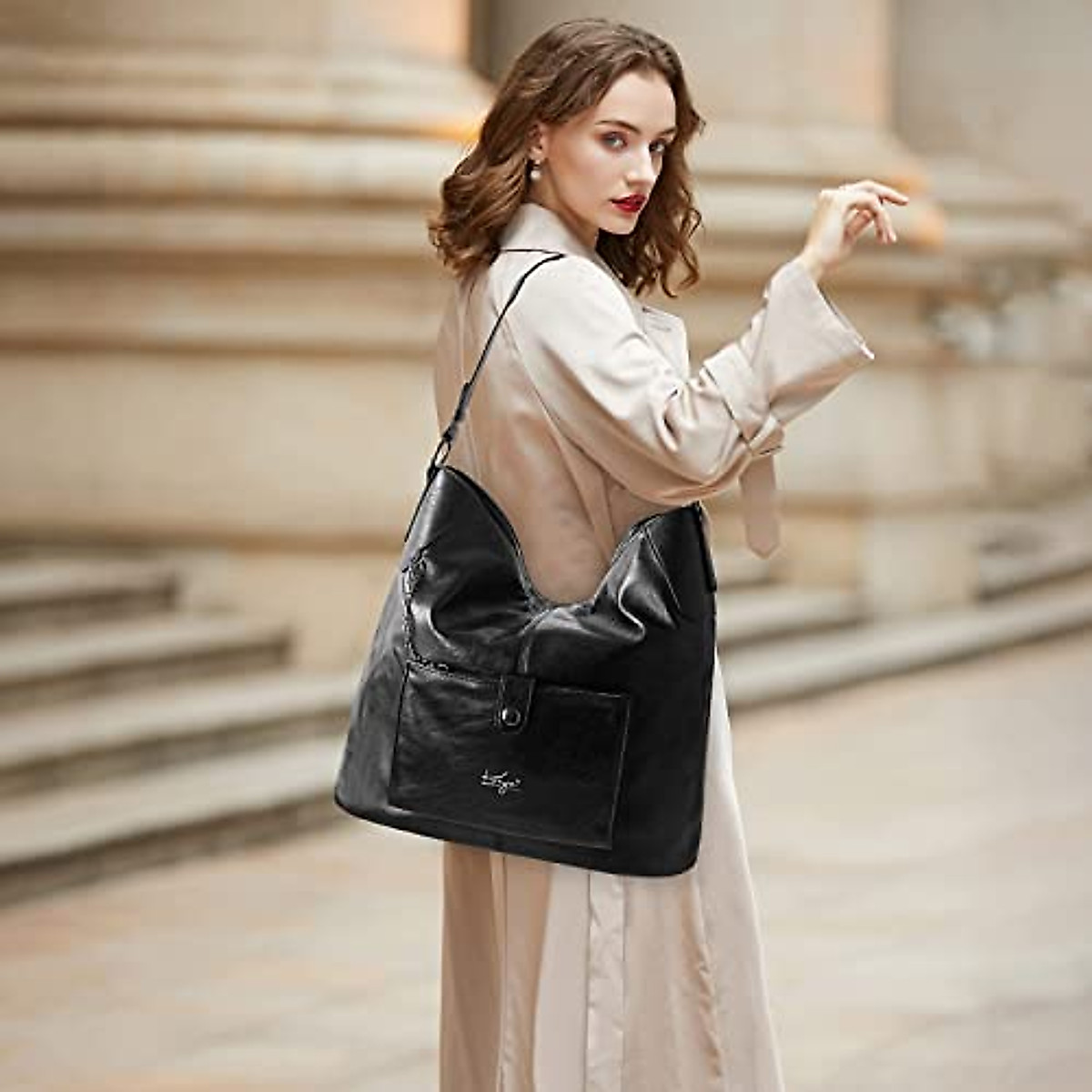 Handbags for Women Large Leather Ladies Hobo Bag Fashion Handbag Wallet Shoulder Bag