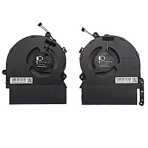 BestParts New CPU+GPU Cooling Fan Replacement for HP Spectre X360 15'' (i7-10750H, GTX1650Ti) 15-EB 15t-EB TPN-Q226 Series, P/N: M00226-001 M00227-001, L68136-005 DC5V 0.5A