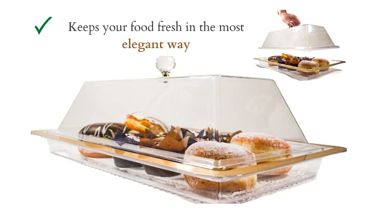 Elegant Acrylic Cake Stand with Dome - Perfect for Parties
