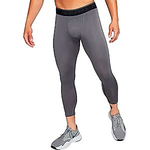 Nike Pro Dri-Fit 3/4 Tights Men's Size Large Gray