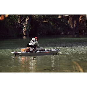 Pelican Catch Mode 110 Fishing Kayak - Premium Angler Kayak with Lawnchair seat, Granite - 10.5 Ft.