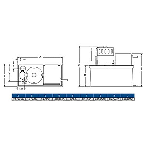 Little Giant VCL-45ULS 115 Volt, 1/5 HP, 450 GPH, Automatic Condensate Removal Pump with 1-Gallon Tank and Safety Switch, 6-Ft. Cord, Black, 553240
