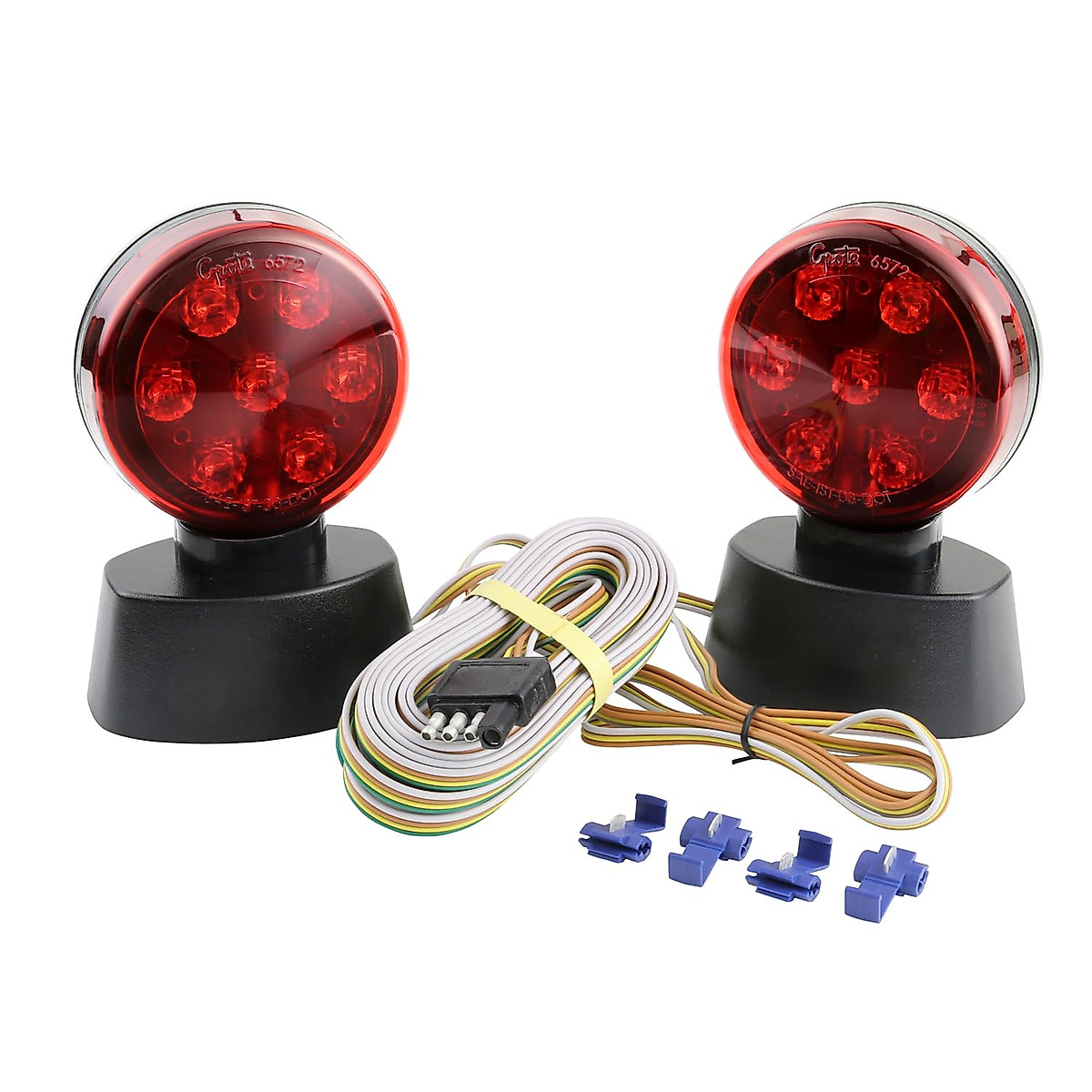 Grote 65720-5 Red Magnetic LED Towing Kit