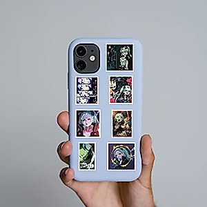 62Pcs Edgerunners Anime Stickers Pack, Manga Poster Cartoon Vinyl Waterproof for Water Bottle,Laptop,Phone,Skateboard,Scrapbooking,Journaling Gifts for Adults Teens Kids for Party Favor Supply