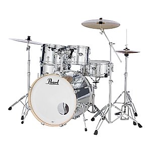 Pearl Export 5-pc. Drum Set w/830-Series Hardware Pack (Cymbals not Included), Mirror Chrome (EXX725/C49)
