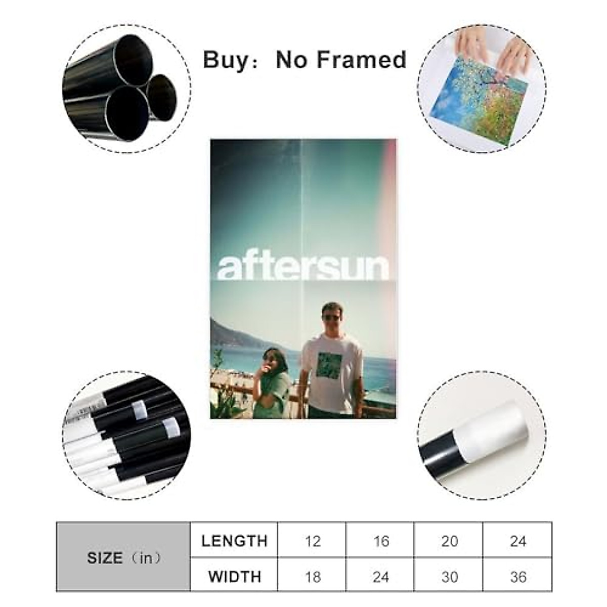 Aftersun Sophie And Callum Plot Movie Poster Canvas Poster Bedroom Decor Sports Landscape Office Room Decor Gift Unframe: Unframe:12x18inch(30x45cm)