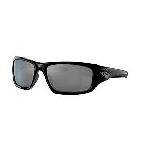 Oakley Men's OO9236 Valve Rectangular Sunglasses, Black/Grey Black Iridium Polarized, 60 mm