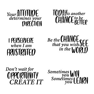 My Vinyl Story Vinyl Wall Decal for Kids Sticker Educational Inspirational Motivational Quotes Decor Art for School Classroom Library Bedroom Playroom Nursery Positive Words and Saying (Motivational)