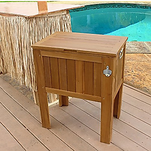 Leigh Country 56 Qt. Slatted Wooden Cooler