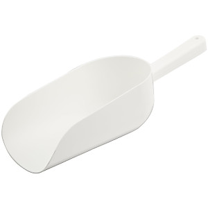 Benchmark 42020 Plastic Popcorn Scoop with 4" Handle, White