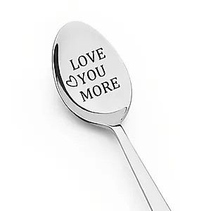 I Love You Gifts for Her His Valentines Day Gifts for Wife Girlfriend from Husband Boyfriend Anniversary Birthday Gift for Couples Coffee Spoon Gifts for Best Friends Family Member