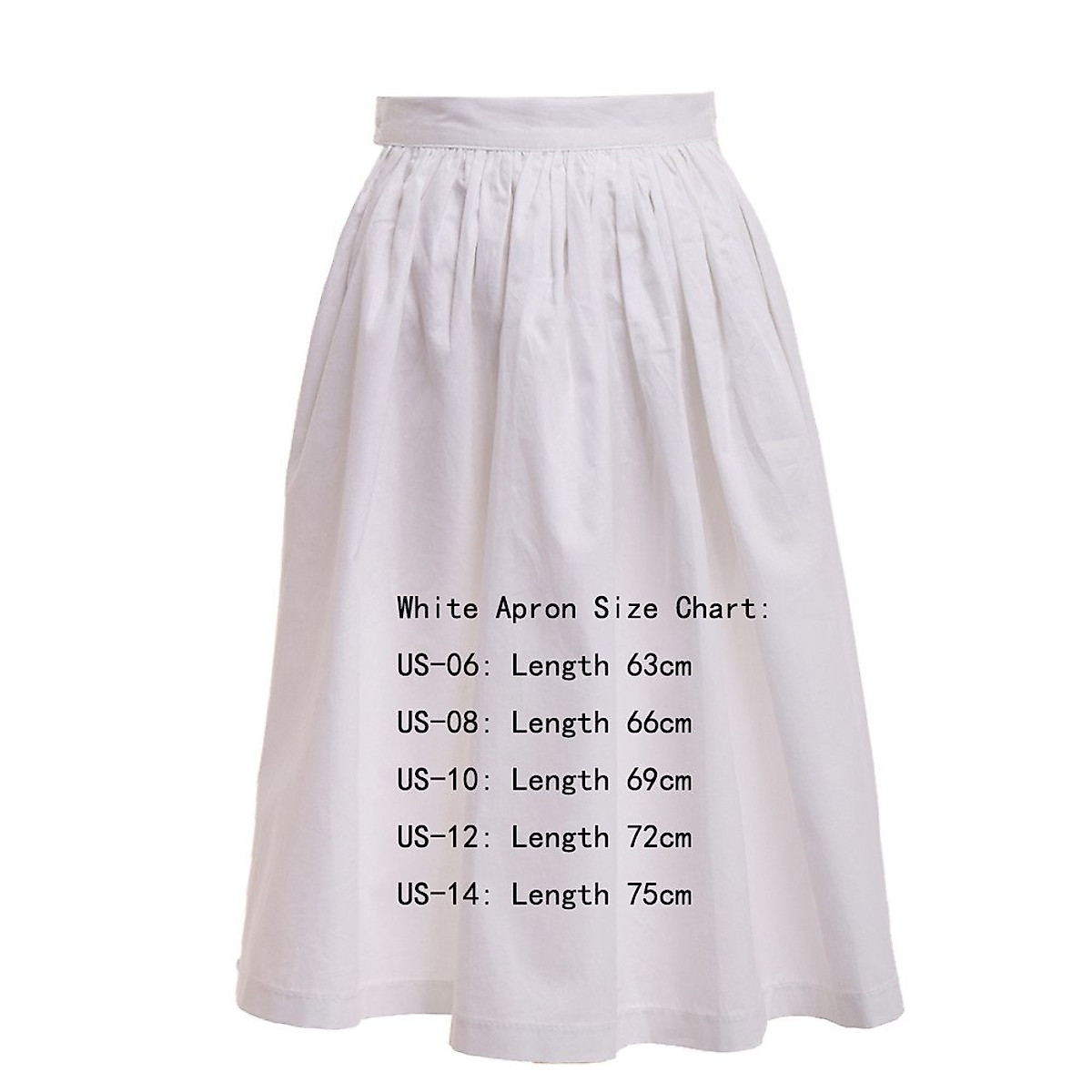 GRACEART Pilgrim Pioneer Colonial Girl Costume Accessories 100% Cotton Apron & Bonnet (US Size-14,Bonnet & Apron)