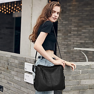 CLUCI Purses and Handbags for Women Vegan Leather Hobo Bags Large Ladies Tote Crossbody Shoulder Bag