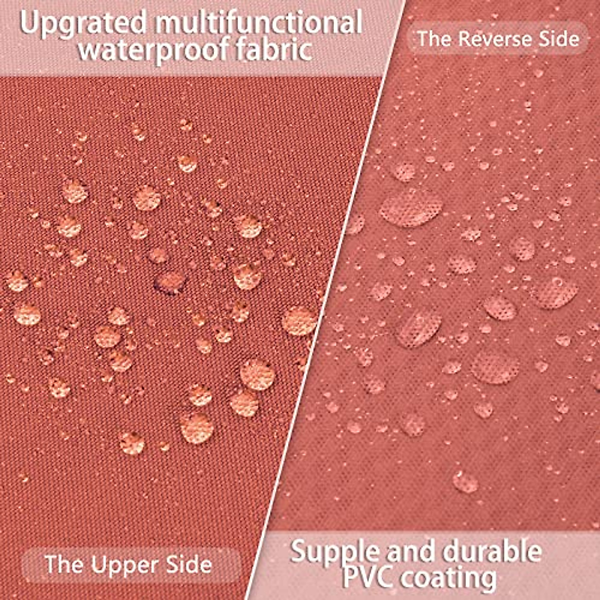 Favoyard Outdoor Seat Cushion Set 24 x 24 Inch Waterproof & Fade Resistant Patio Furniture Cushions with Removable Cover Deep Seat & Back Cushion with Handle and Adjustable Straps for Chair Sofa Couch