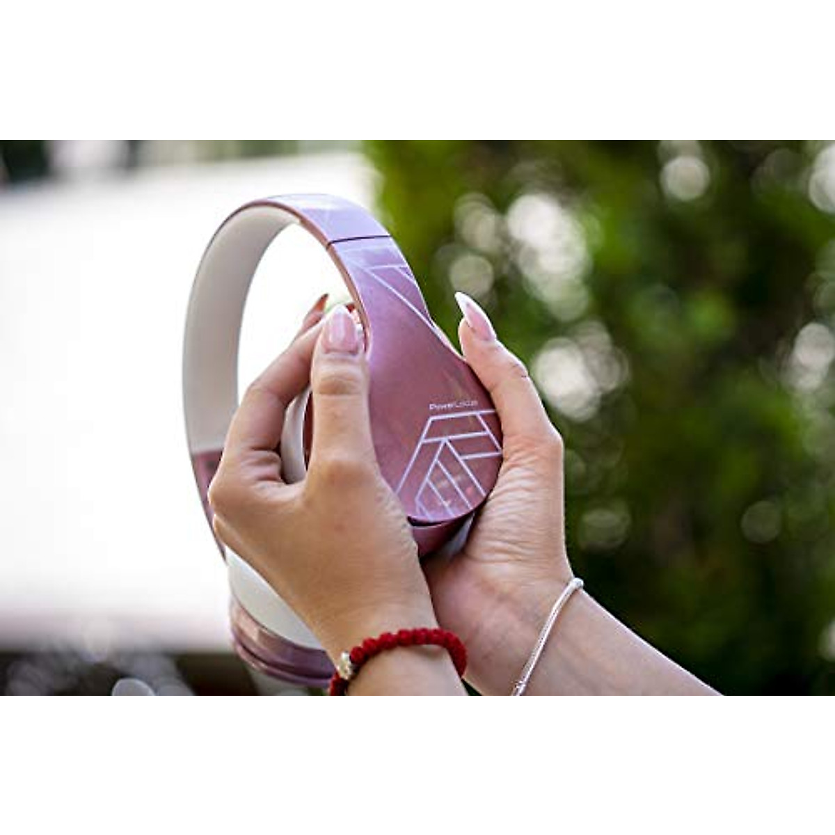 PowerLocus Wireless Bluetooth Headphones, Bluetooth Headphones Over Ear, Super Bass Hi-Fi Stereo, Soft Earmuffs, Foldable Wireless and Wired with Mic for Cell Phones, Online Class, Home Office, PC,TV