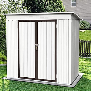 Outdoor Storage Shed 6x4 Feet Outdoor Shed,Metal Sheds Garden Shed with Lockable Door,Tool Shed for Patio Lawn Backyard,Perfect to Store Garden Tools,Bike Accessories,Lawn Mower