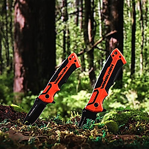 VANQUISH Folding Pocket Knife Combo with 50CR Stainless Steel Blade, EDC Knife for Hunting, Camping and Adventure (6057)