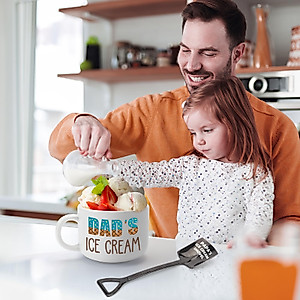 YEUYUQIU Gifts for Dad from Daughter Son - Birthday Gifts for Dad Father, Dad's Ice Cream Bowl Ice Cream Shovel Present, Ideal Father’s Day Gift, Fathers Day or Christmas Gift for Dad