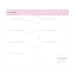 Filofax Personal Confetti week to view 2024 diary