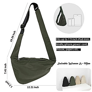 Croogo Anti-Theft Shoulder Backpack Sling Chest Bags One Strap Daypack Waterproof Crossbody Bag,Beige