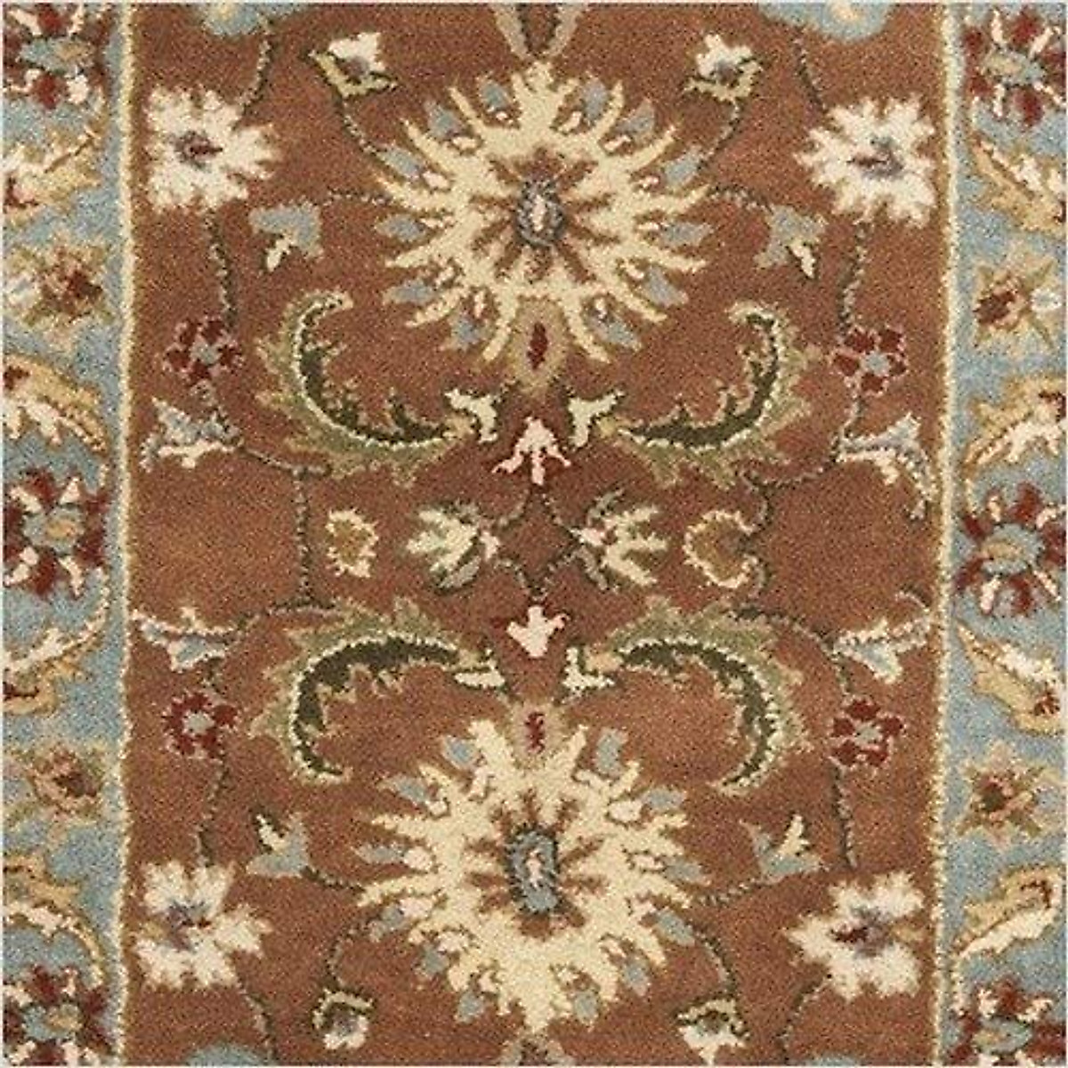 SAFAVIEH Heritage Collection Accent Rug - 2' x 3', Brown & Blue, Handmade Traditional Oriental Wool, Ideal for High Traffic Areas in Entryway, Living Room, Bedroom (HG968A)