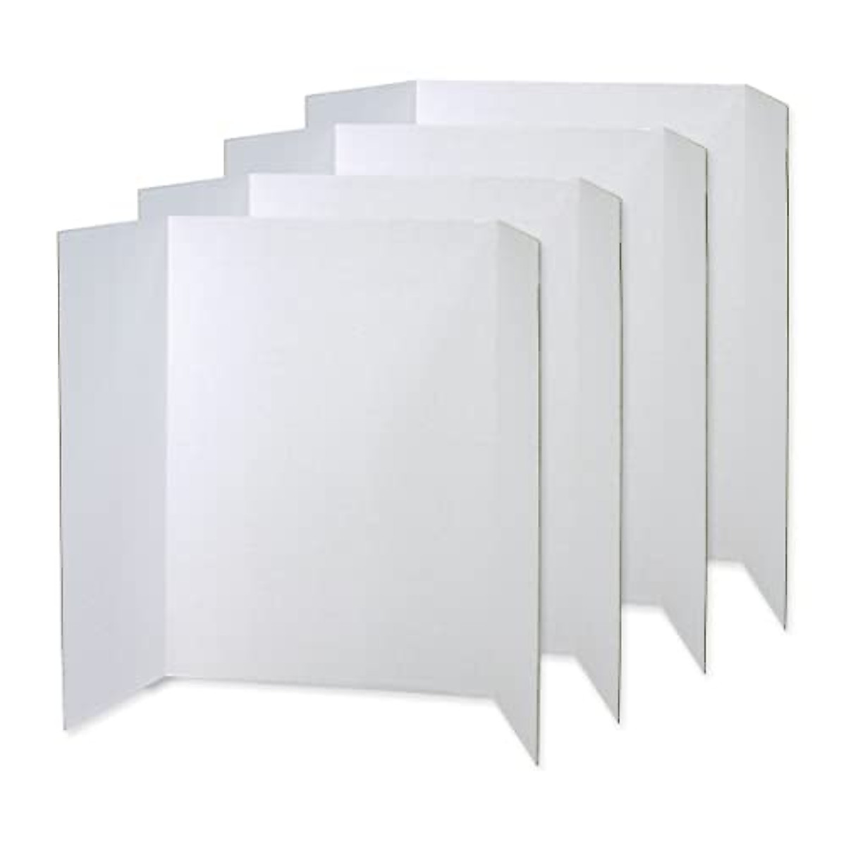 Pacon Presentation Board, White, Single Wall, 48" x 36", 4 Boards Pk