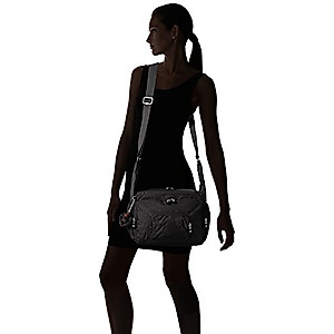 Kipling Women's Erica Solid Crossbody Bag, Black t, One Size