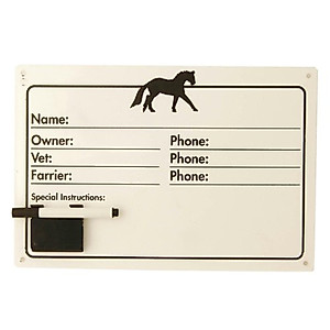 Weatherbeeta Kincade Plastic Name Plate & Pen