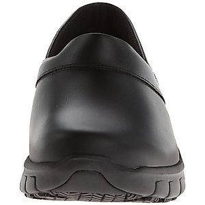 Skechers for Work Women's Relaxed Fit Slip Resistant Work Shoe, Black, 8 M US