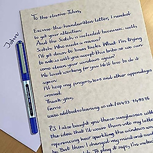 UNI-BALL EYE UB-150 BLUE [Pack of 3] MICRO 0.5mm TIP ROLLERBALL PEN