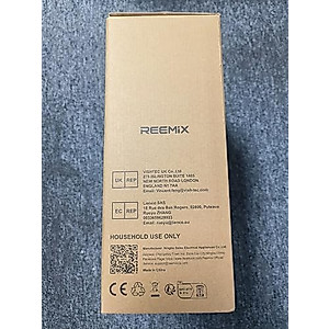 Reemix 4-Slice Belgian Waffle Maker, 3 Browning Levels with Nonstick Square Waffler Iron Plates, 1200 Watts, Compact Design for Easy Storage, Stainless Steel/Black, 120V