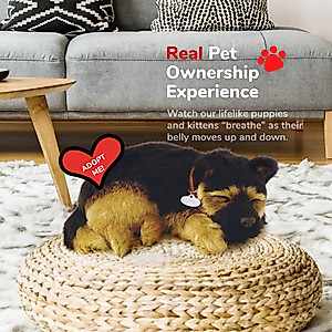 Perfect Petzzz - Original Petzzz German Shepherd, Realistic, Lifelike Stuffed Interactive Pet Toy, Companion Pet with 100% Handcrafted Synthetic Fur