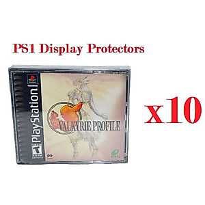 LOKI Premium Dual Double 2-4 Discs Video Game Protector Plastic Cases Display Sleeves Compatible with: Sony PlayStation 1 PS1 | Music Double 2-Discs Sets| 10 Pack